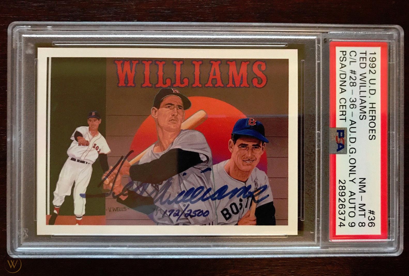 12: 1992 Upper Deck Heroes Ted Williams Autograph – Fancy Boys Club